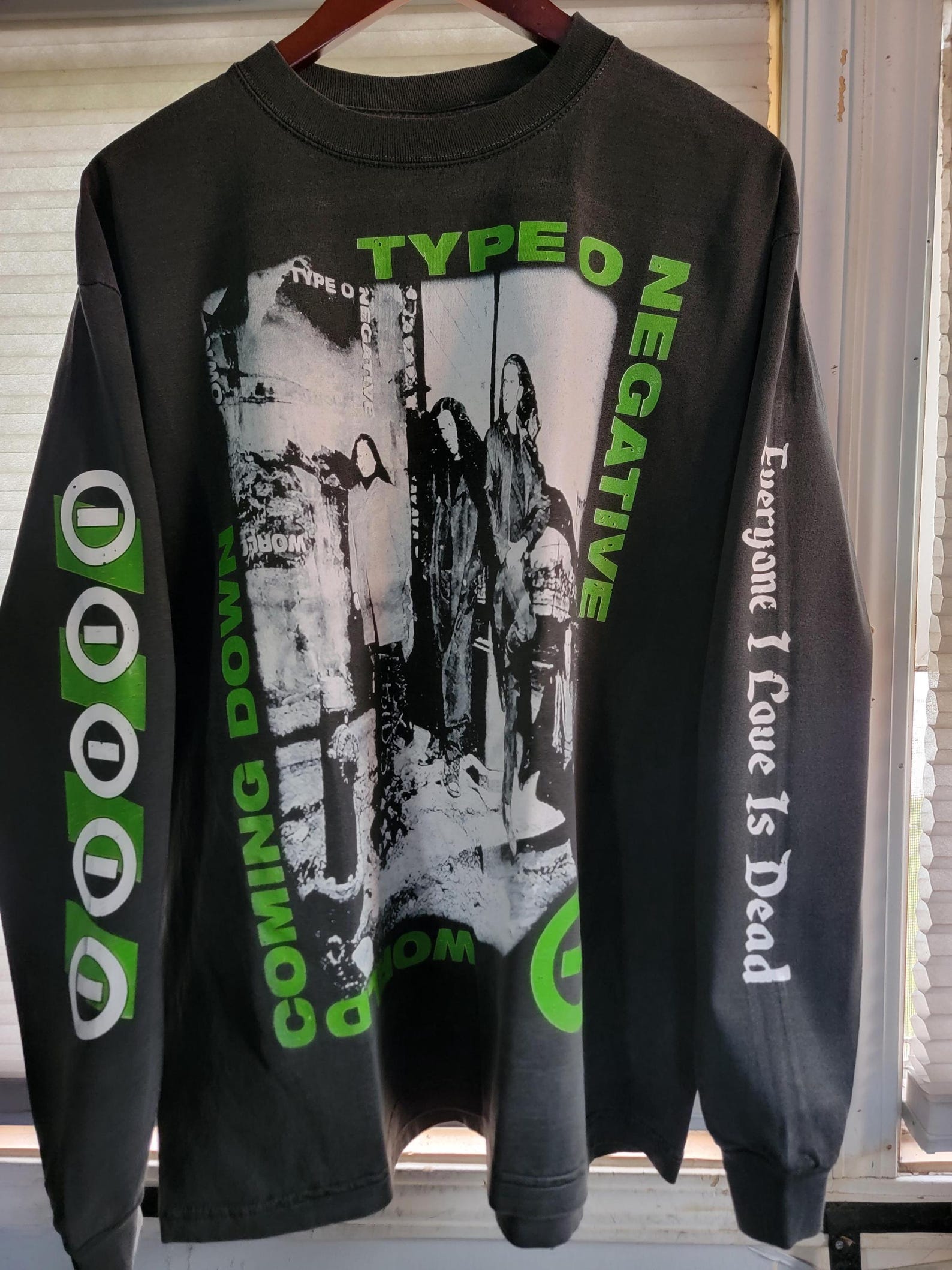 Type O Negative World Coming Down Long Sleeve Shirt Custom Multi-print ...