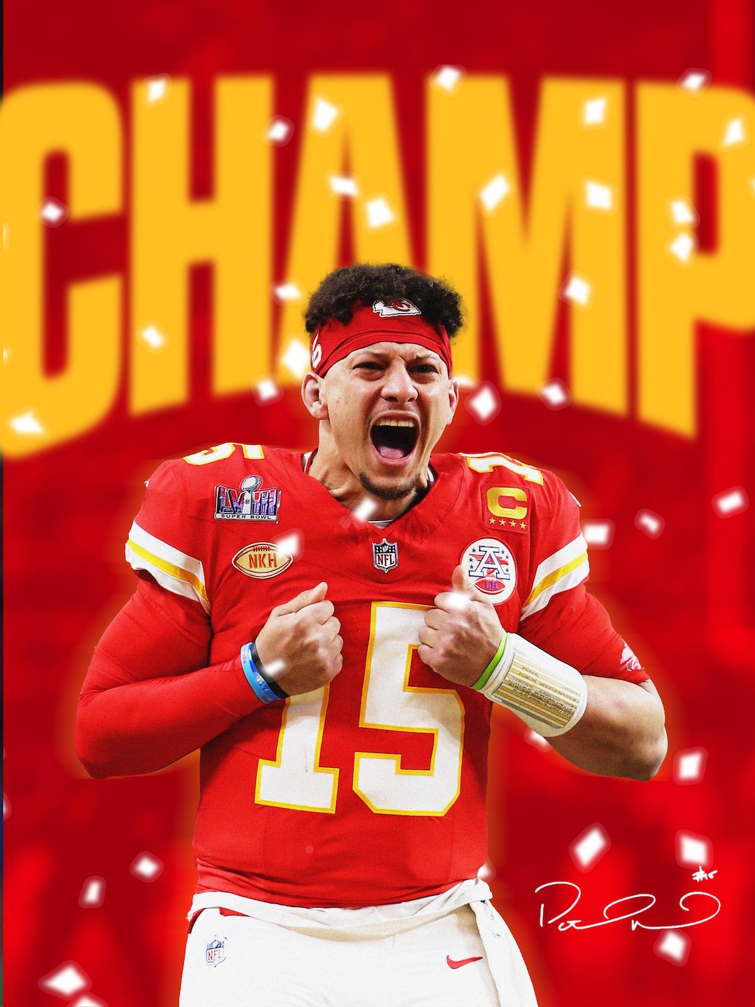 Patrick Mahomes Print - Etsy
