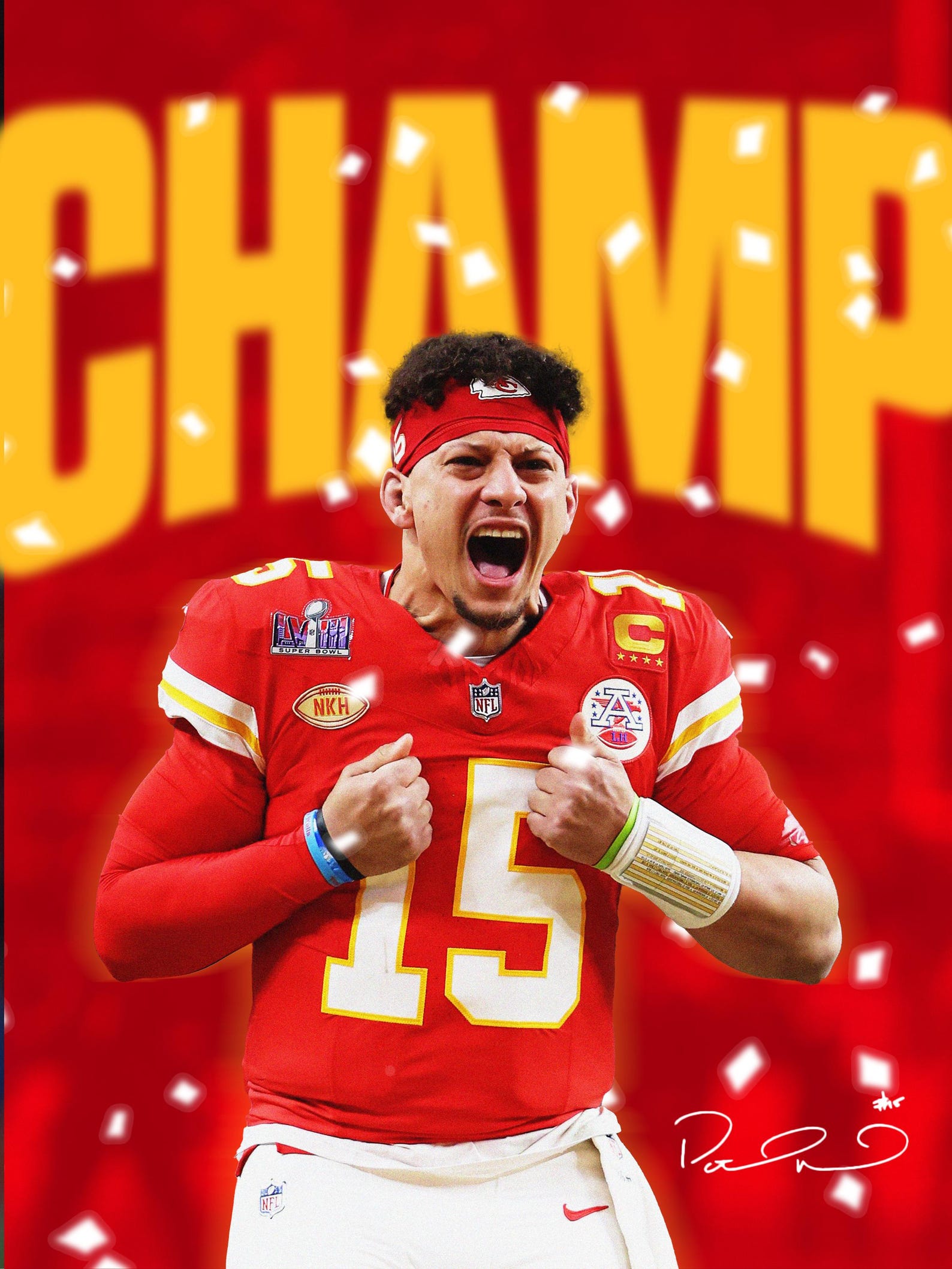 Patrick Mahomes Print - Etsy