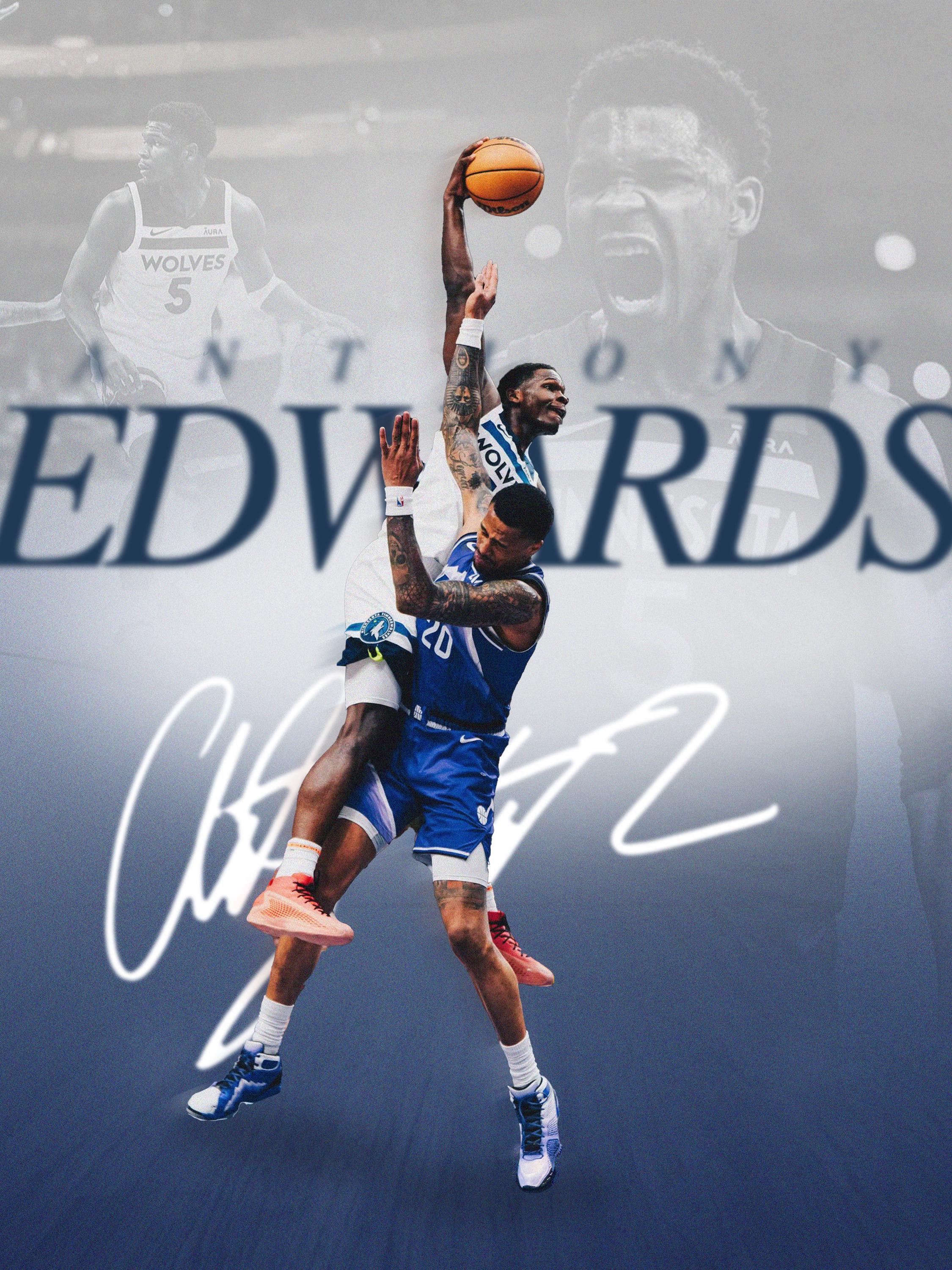 Anthony Edwards Print - Etsy