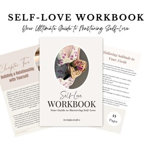 Self Love Workbook, Self Care Workbook for Women, Confidence Building ...