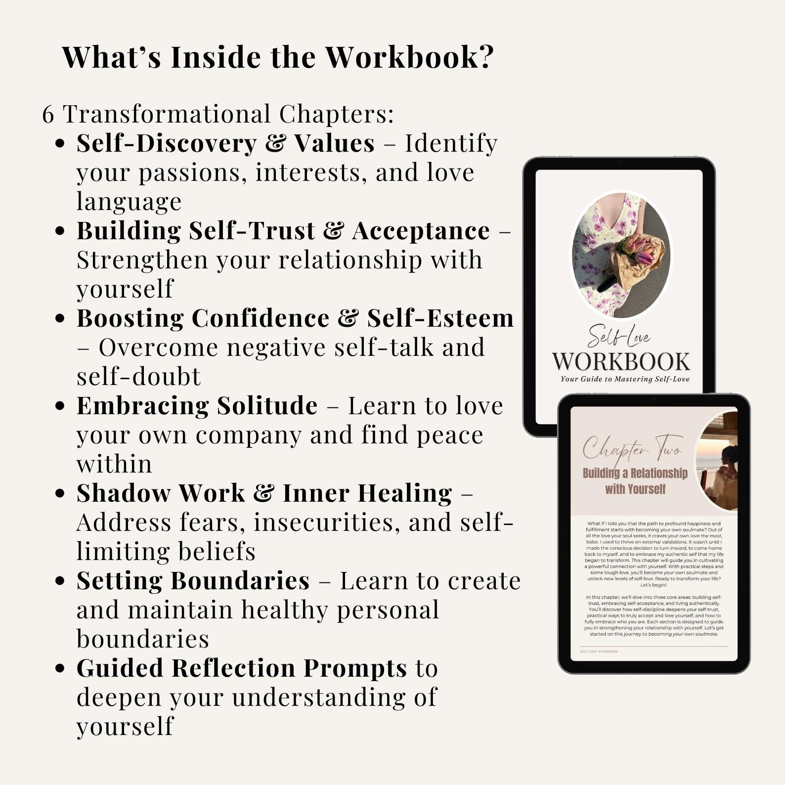Self Love Workbook, Self Care Workbook for Women, Confidence Building ...