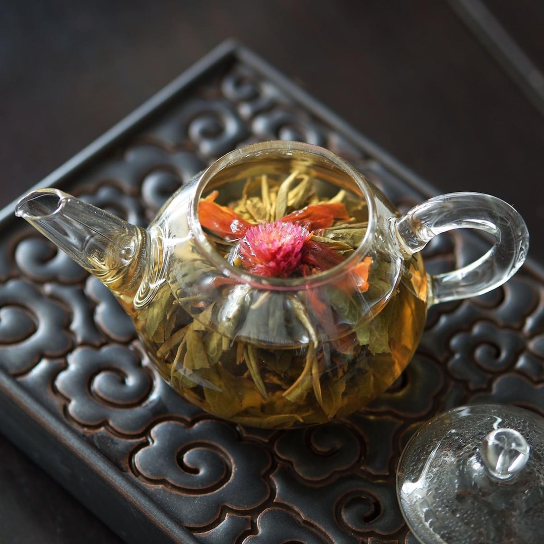 Jasmine Blossoms Tea by Mingcha - Blooming Jasmine Green Tea (8 ...