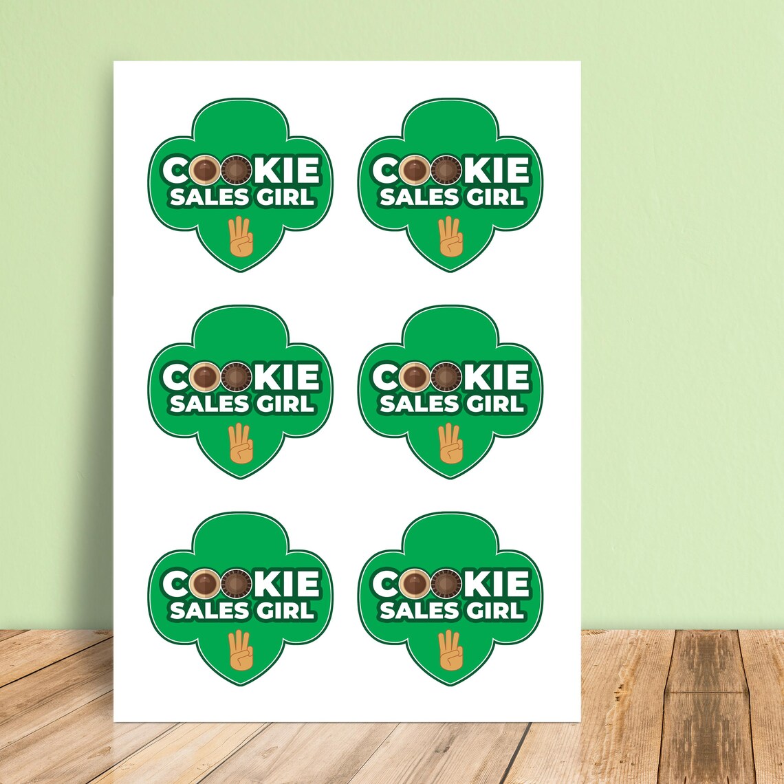 Girl Scouts Cookie Sales Girl Printable Download - Etsy