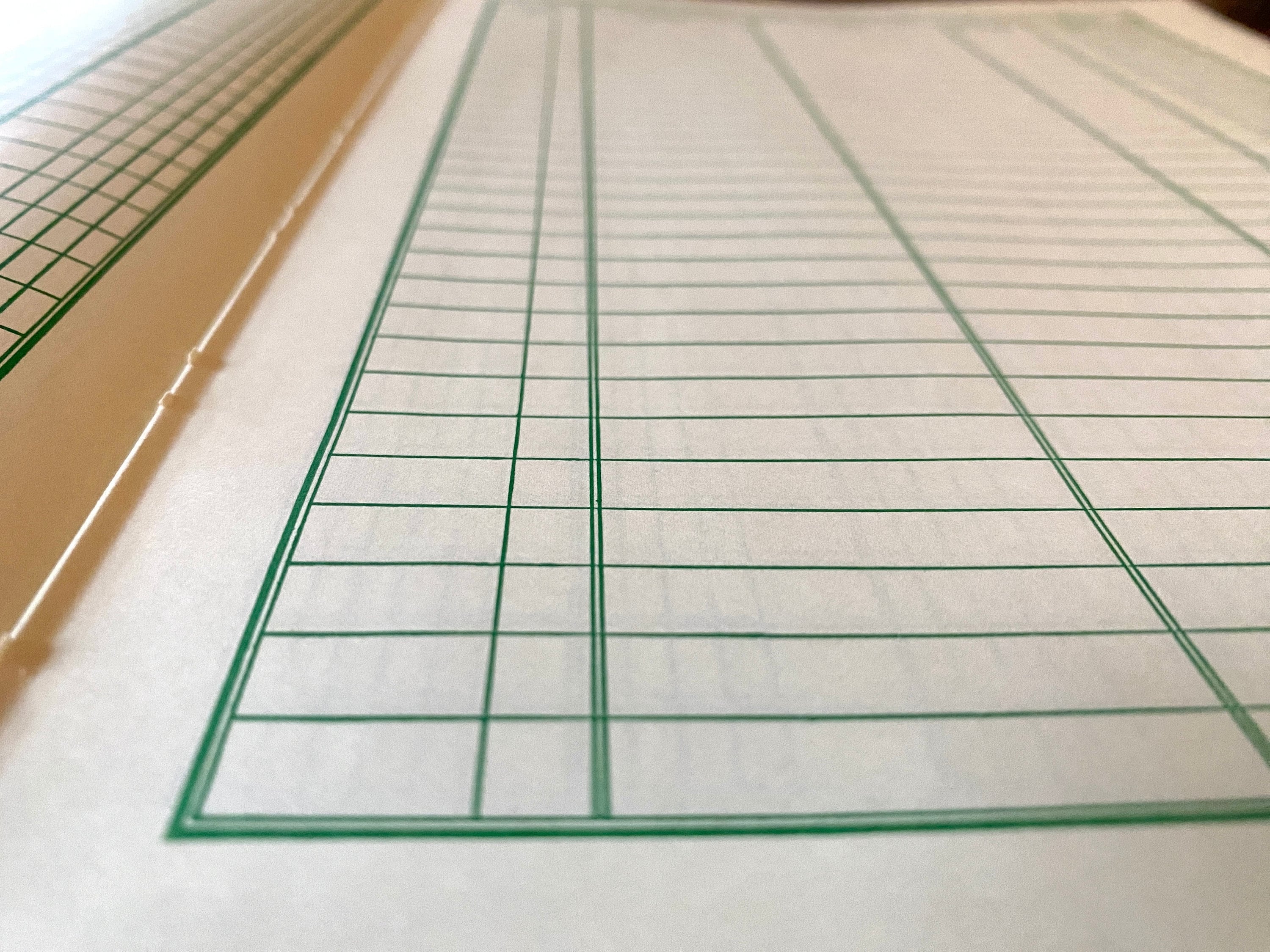 14 Vintage Ledger Accounting Spreadsheets From Church Treasurer Records ...
