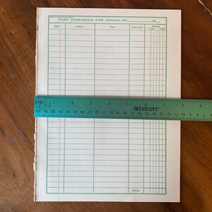 16 Vintage Ledger Accounting Spreadsheets From Church Treasurer Records ...