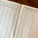 16 Vintage Ledger Accounting Spreadsheets From Church Treasurer Records ...