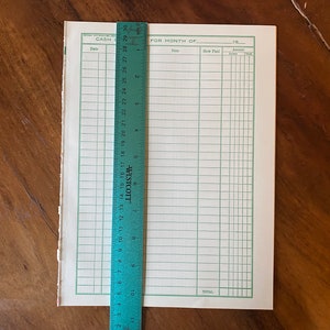 16 Vintage Ledger Accounting Spreadsheets From Church Treasurer Records ...