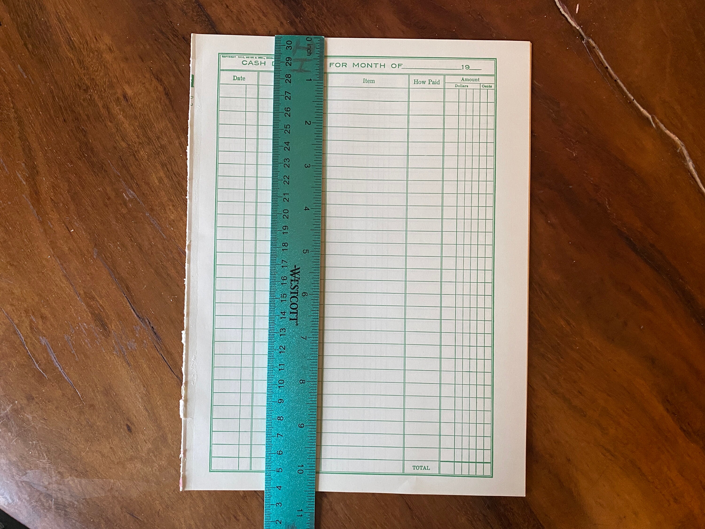 16 Vintage Ledger Accounting Spreadsheets From Church Treasurer Records ...