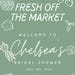 Fresh off the Market Bridal Shower Sign - Etsy