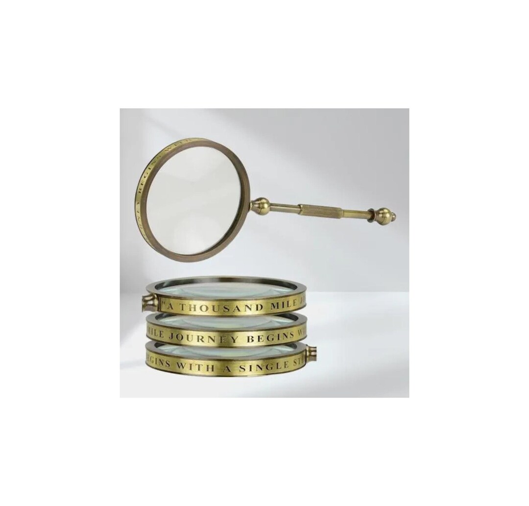 Antique Gold Magnifying Glass. Magnifying Glass for Lovers of Sailing ...