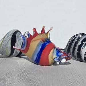 Murano Glass Shell Figurine. Hand-made Murano Glass in Venetian Style ...
