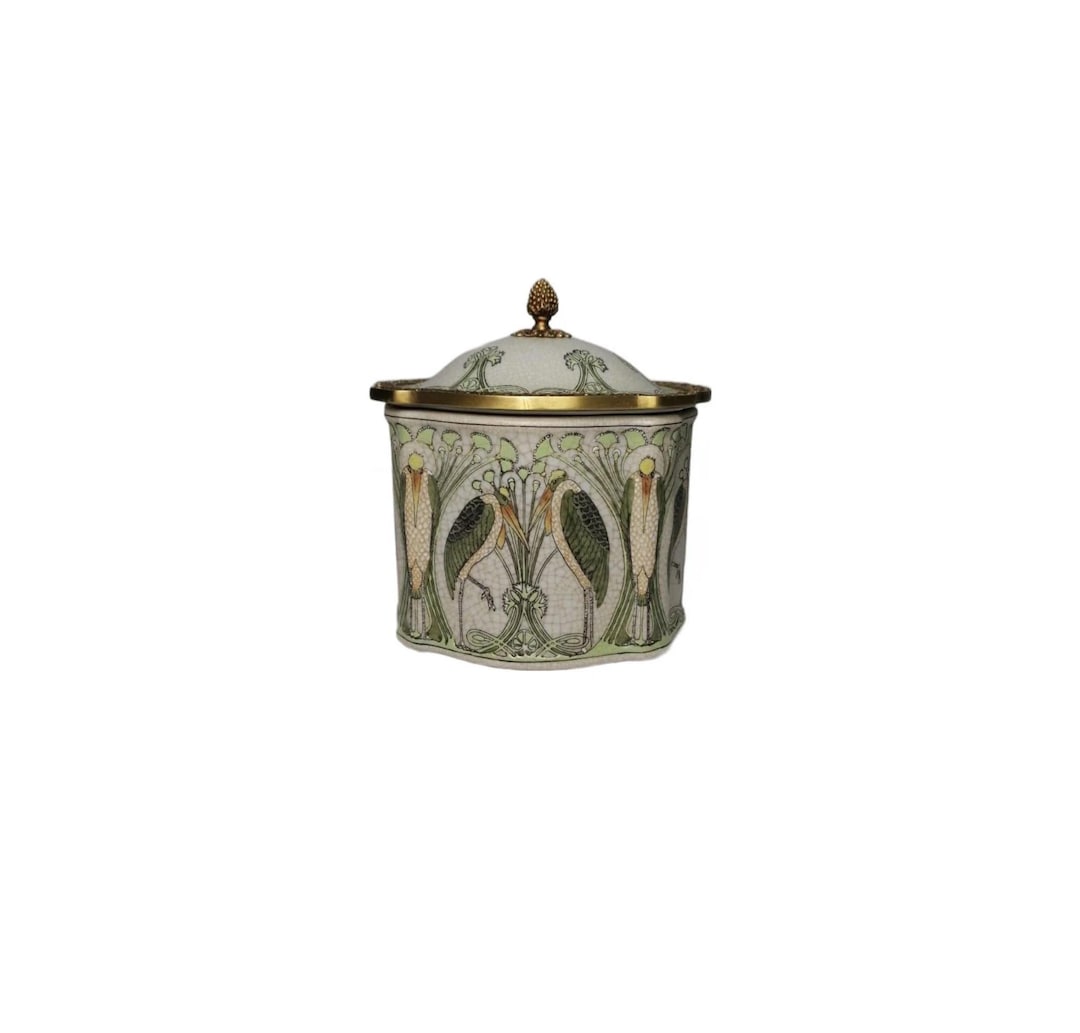 Antique Porcelain Sugar Box With Bronze Ornaments. Perfect Gift for ...