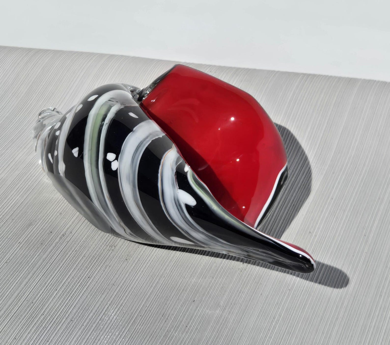 Murano Glass Shell Figurine. Hand-made Murano Glass in Venetian Style ...
