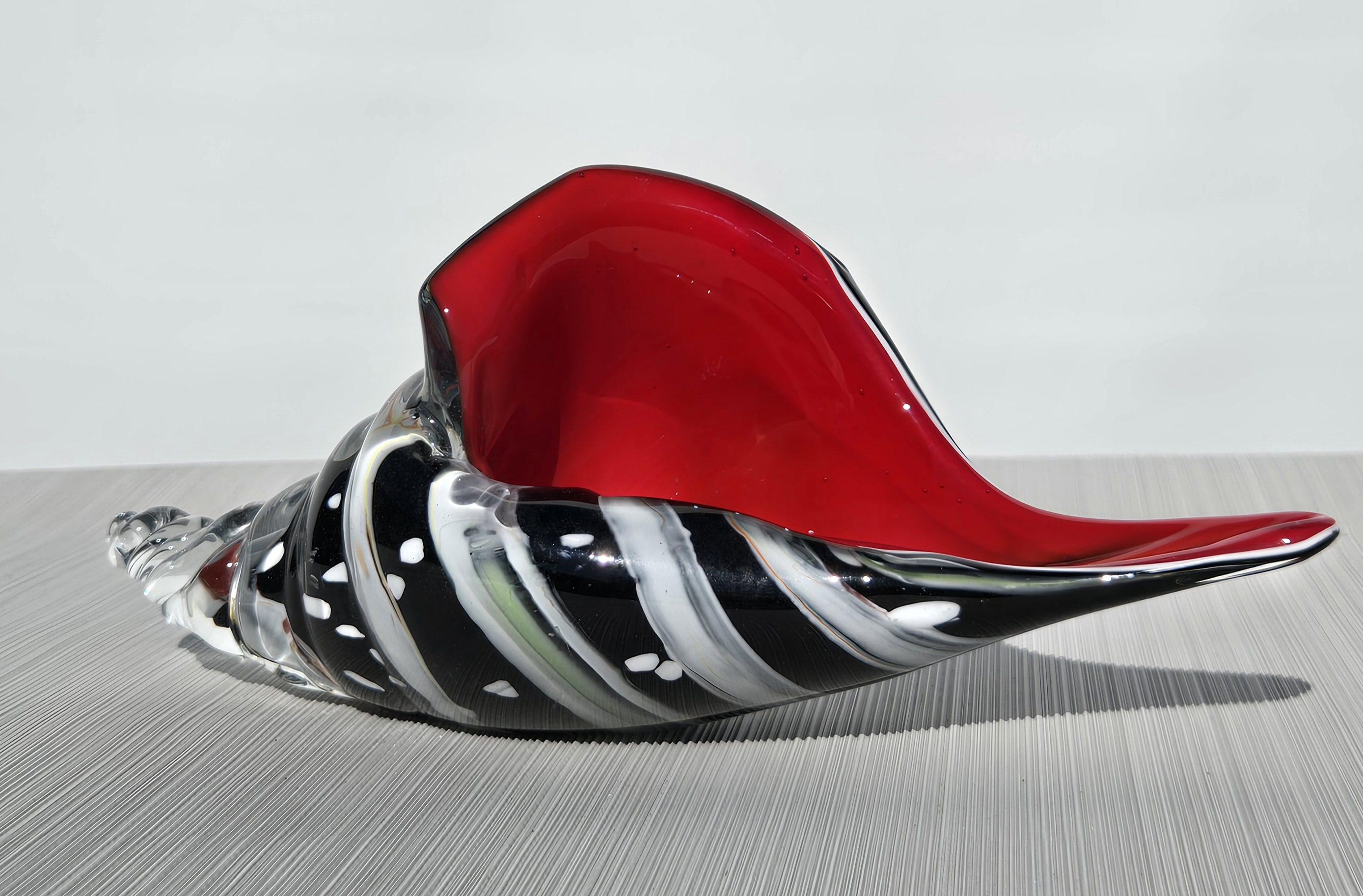 Murano Glass Shell Figurine. Hand-made Murano Glass in Venetian Style ...