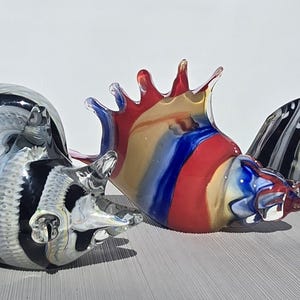 Murano Glass Shell Figurine. Hand-made Murano Glass in Venetian Style ...