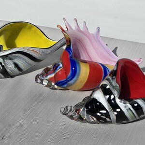 Murano Glass Shell Figurine. Hand-made Murano Glass in Venetian Style ...