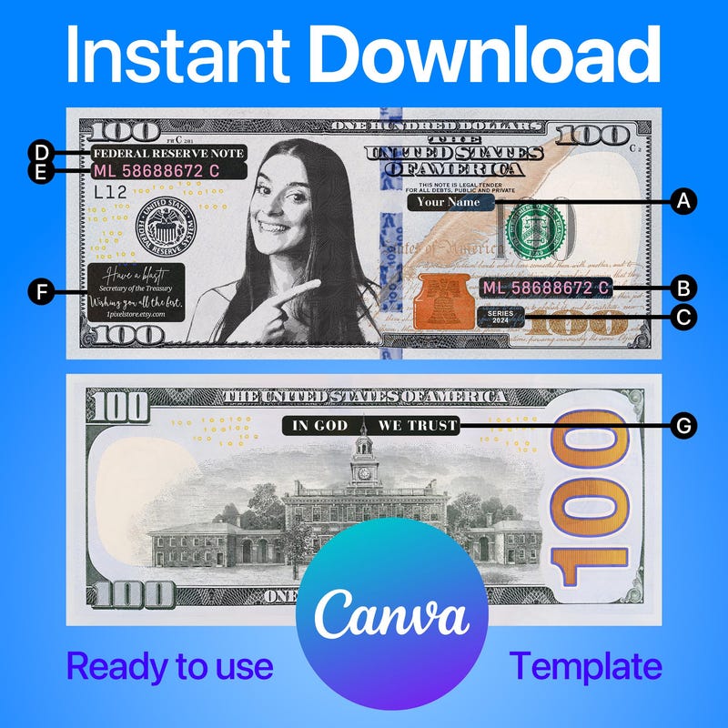 Your Face on Money - Etsy