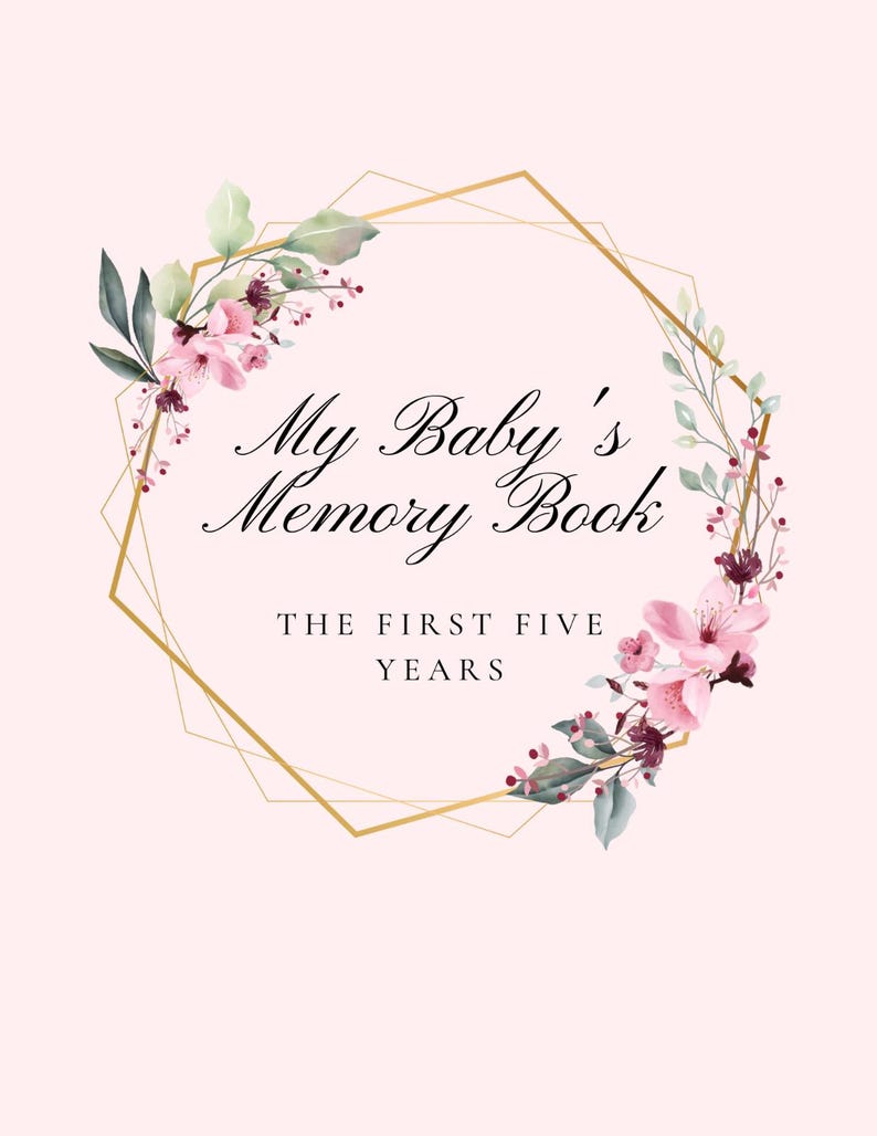 Editable Baby Memory Book | First 5 Years Digital Baby Journal | PDF ...