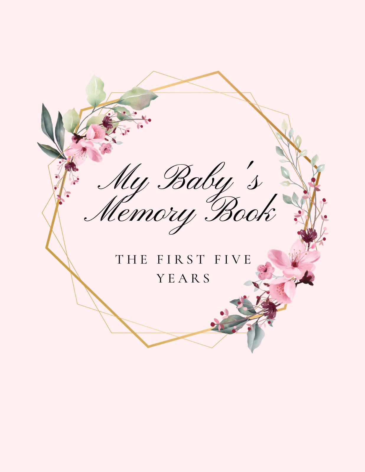 Editable Baby Memory Book | First 5 Years Digital Baby Journal | PDF ...