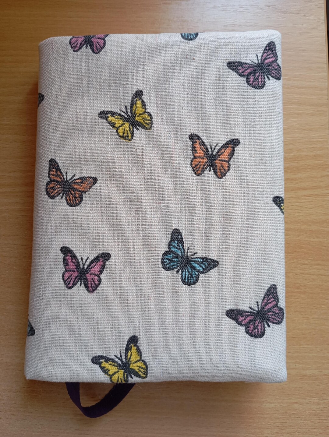 Adjustable Butterfly Book Cover, Linen Cover, A5 Notebook Cover ...