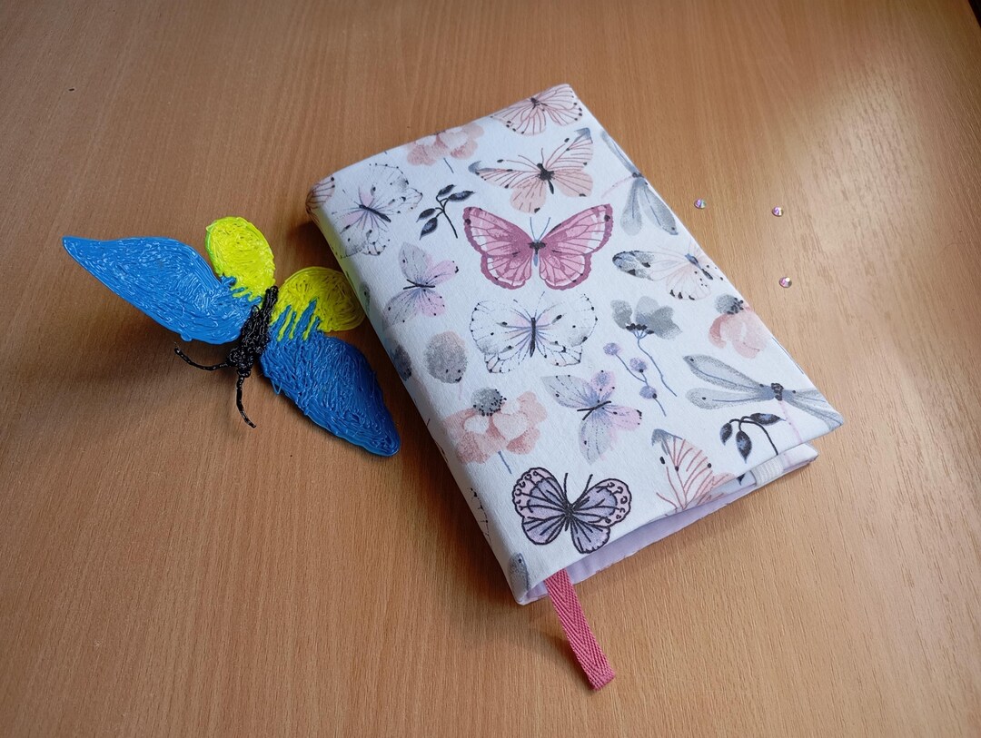 A5 Notebook Cover, Adjustable Butterfly Book Cover, Bible Cover, Book ...