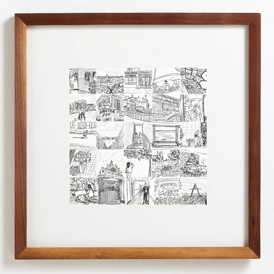 Custom Photo Memory Illustration Collage - Unique Gift Ideas - Etsy