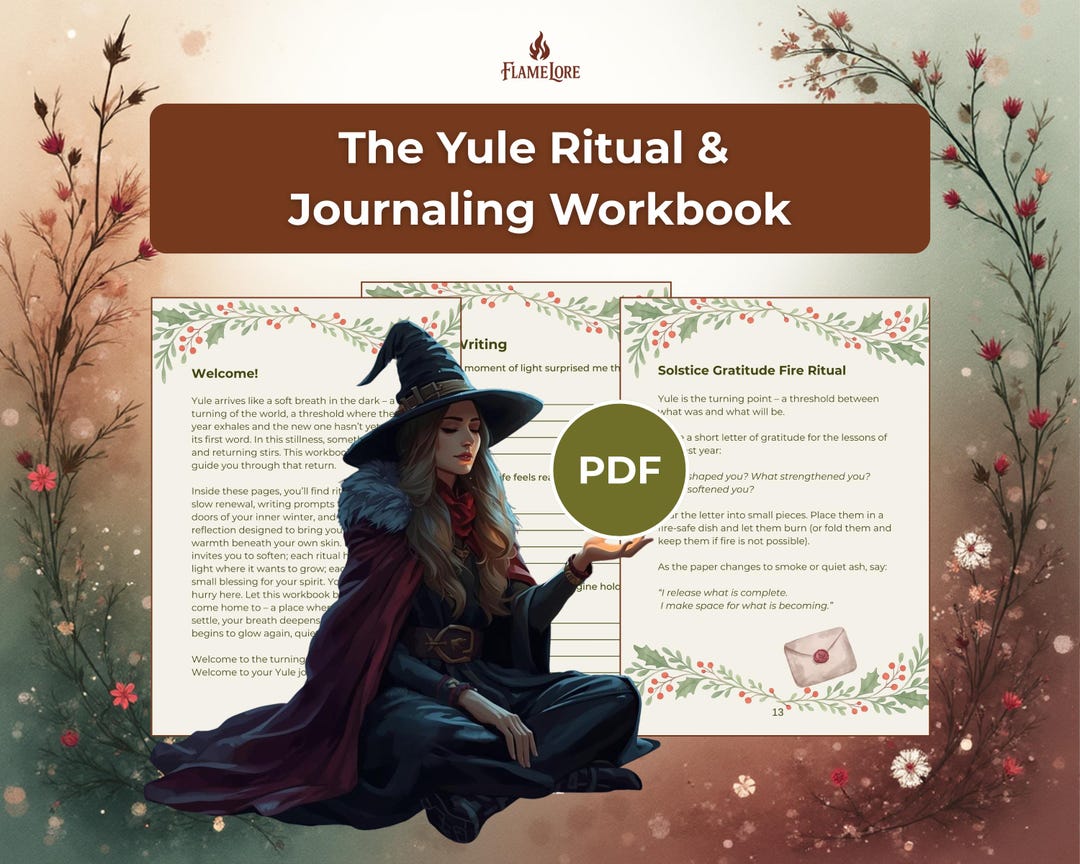 Yule Ritual & Journaling Workbook | Winter Solstice | Yule Journal ...