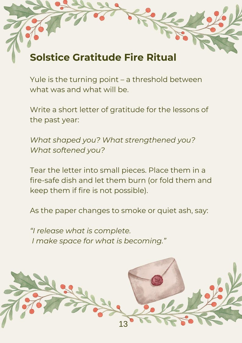 Yule Ritual & Journaling Workbook | Winter Solstice | Yule Journal ...