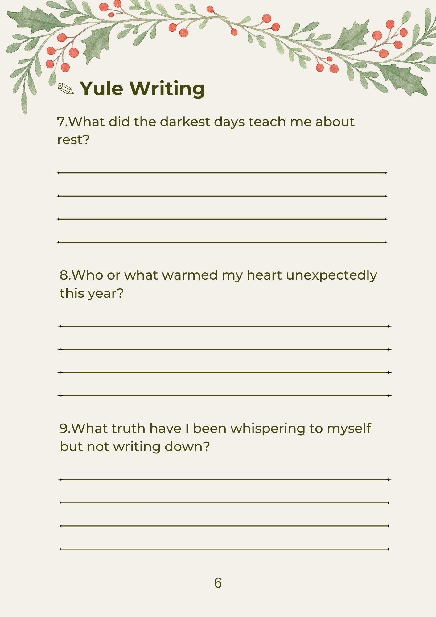 Yule Ritual & Journaling Workbook | Winter Solstice | Yule Journal ...