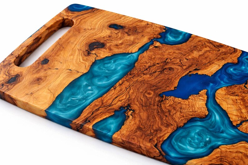 Epoxy Charcuterie Board, Engraved Wood Serving Board, Personalized ...