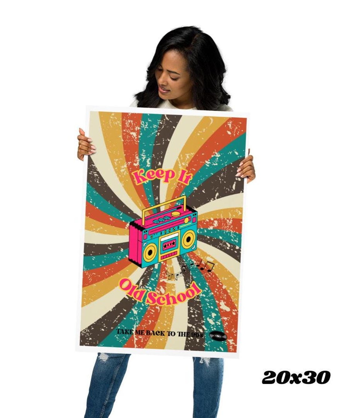 Oldschool Poster, Retro Poster, Vintage Poster, Nineties Poster, Take ...