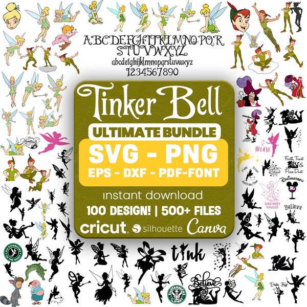 Tinkerbell Svg - Etsy