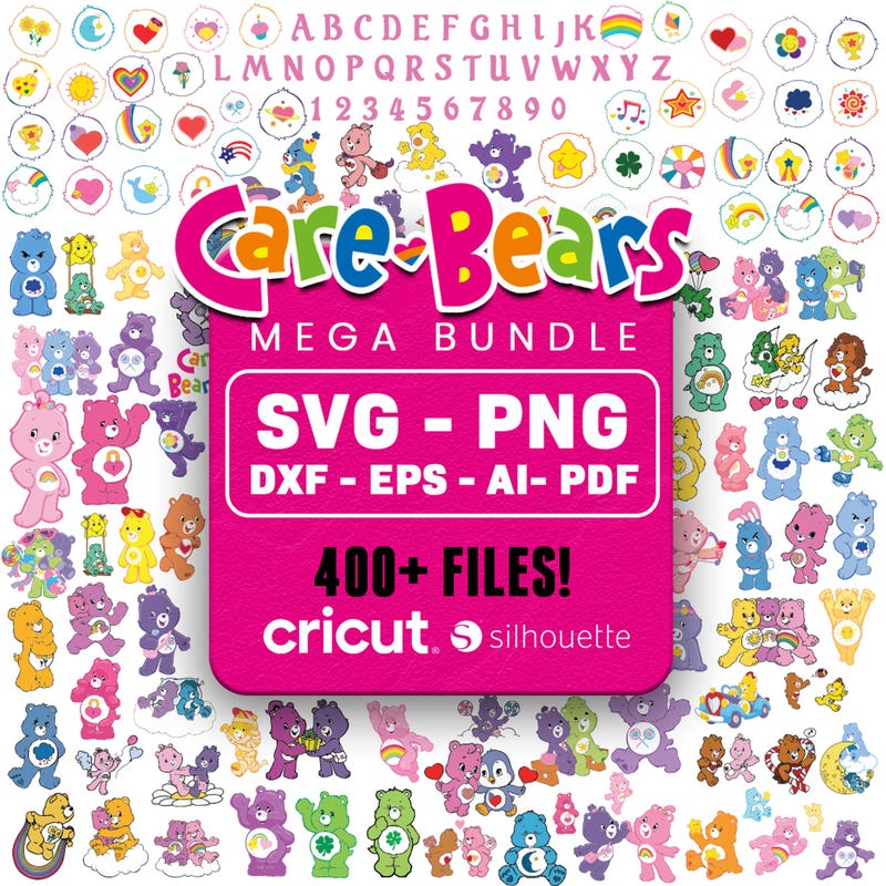 Care Bears Svg - Etsy