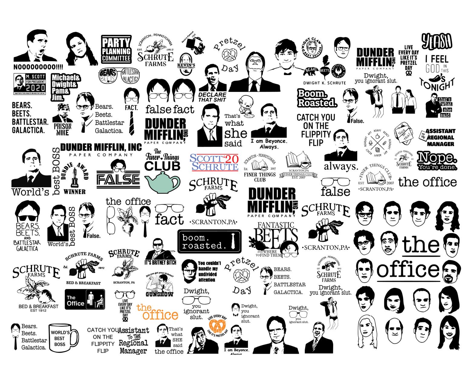 The Office Svg Bundle, Tv Show, the Office Series Svg, the Office Png ...