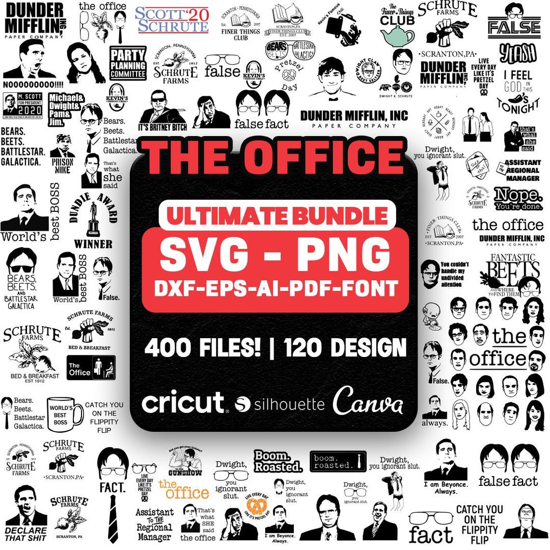 The Office Svg Bundle, Tv Show, the Office Series Svg, the Office Png ...