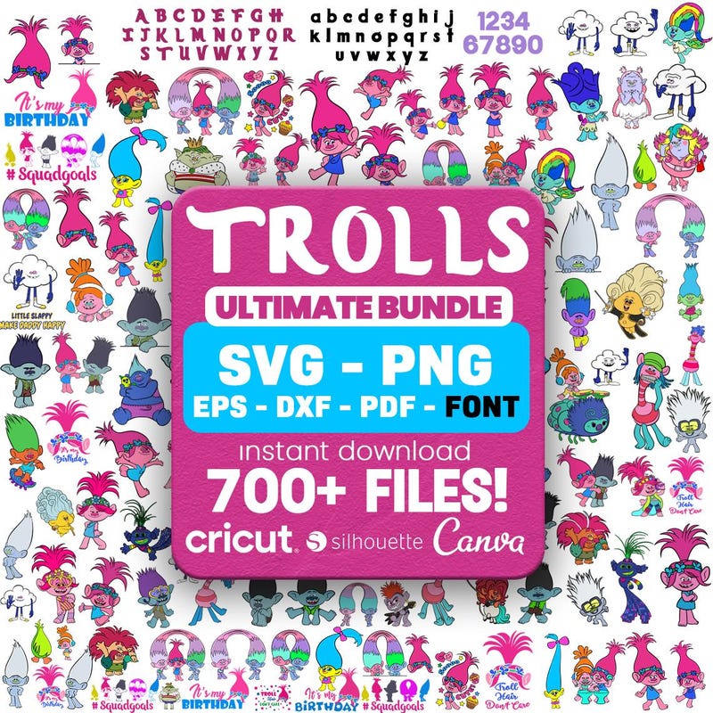 Troll Glitter Sparkles - Etsy