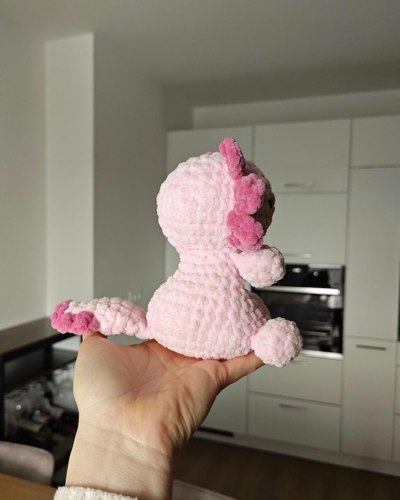 Axolotl No-sew Häkelanleitung, Squishy Axolotl, PDF, Amigurumi, English ...