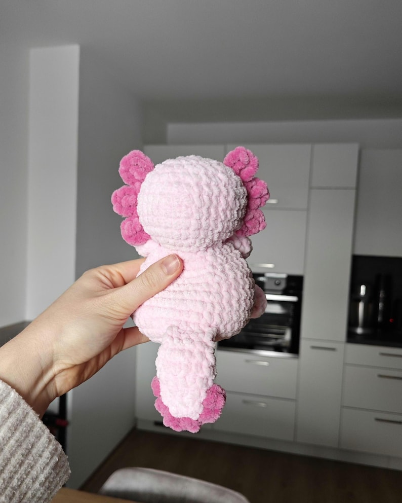 Axolotl No-sew Häkelanleitung, Squishy Axolotl, PDF, Amigurumi, English ...