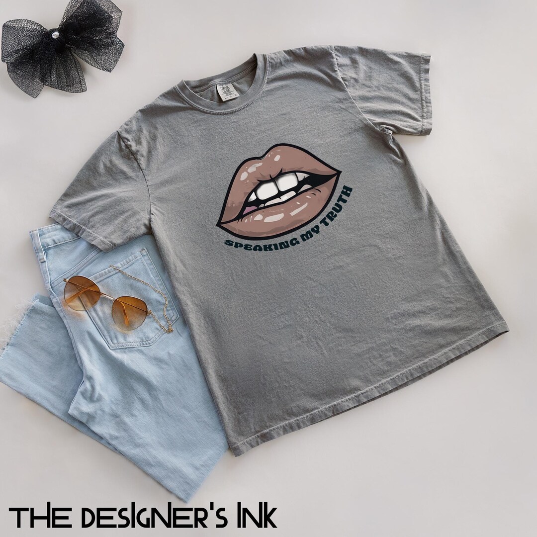 Speaking My Truth T, Lips Aesthetic Tee, Gift T-shirt, Pop Art T ...