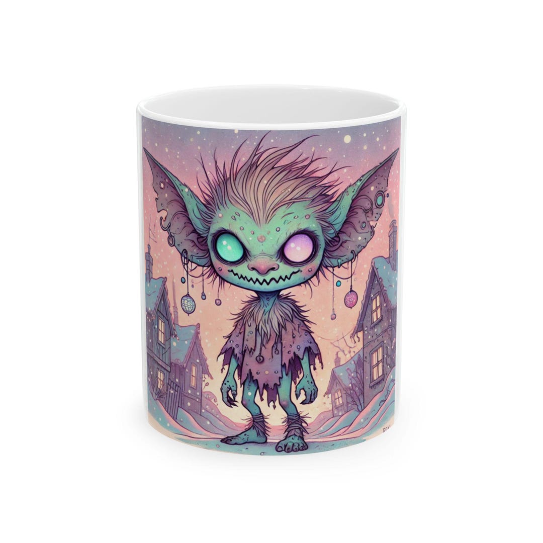Kallikantzaros Ceramic Mug, Goblin, Prankster, Unique Gift, Twelve Days ...