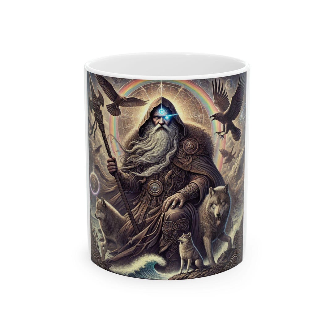 Odin Ceramic Mug, Norse God, Allfather, Mythology Gift, Altar Cup ...