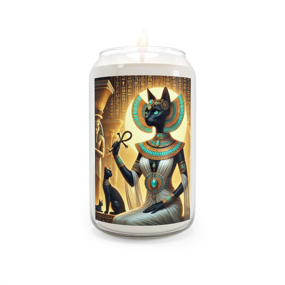 Bastet Scented Candle, Bast, Altar or Ritual Candle, Ancient Egypt ...