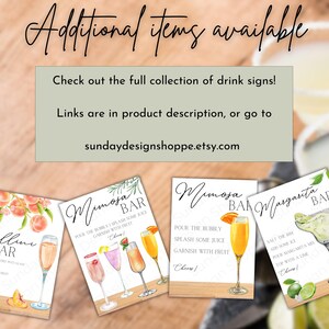 Margarita Bar Sign With Instructions. Instant Download and Print. 5x7 ...