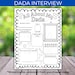 Printable All About My Dad Interview. Dada, Daddy, Papa & Grandpa ...