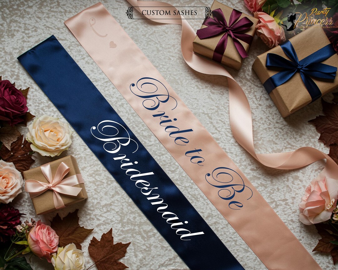 Customized Sash Bridal Sash Bride to Be Sash Bridesmaid Sash Birthday ...