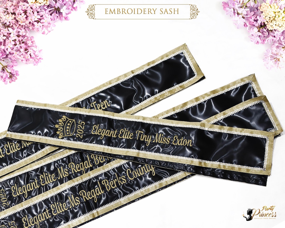 Embroidery Sash | Custom Graduation Sash | Personalized Sash | Your ...