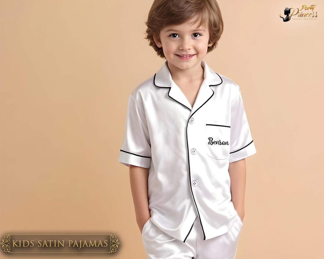 Kids Pajamas Set | Personalized Flower Girl Pajamas | Junior Bridesmaid ...