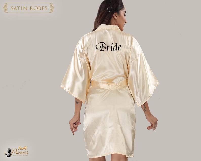 Bridesmaids Satin Robes | Flower Girl Robes | Personalized Robes ...