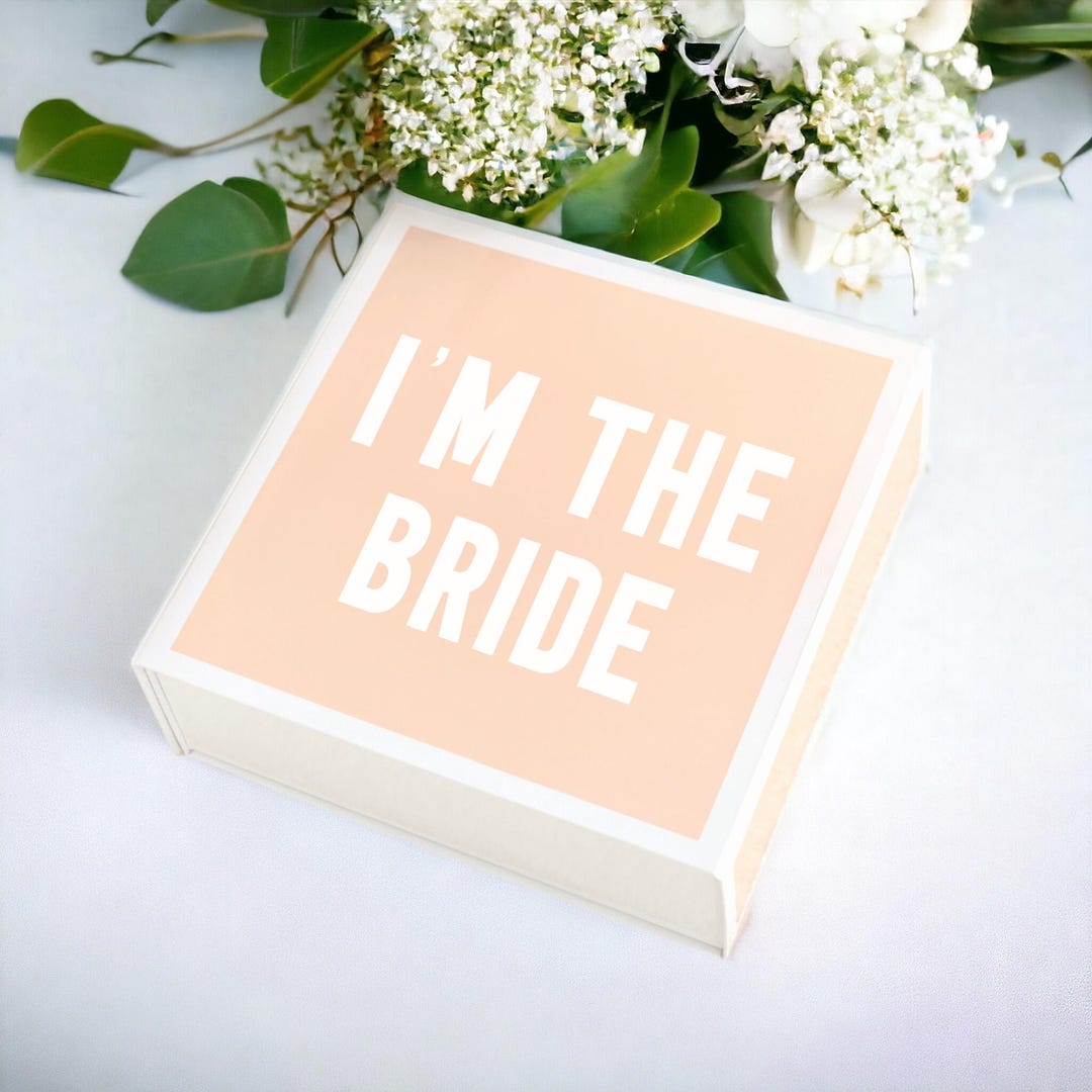 Bachelorette Party Gift Box, Custom Cardboard Wedding Favor Box With ...